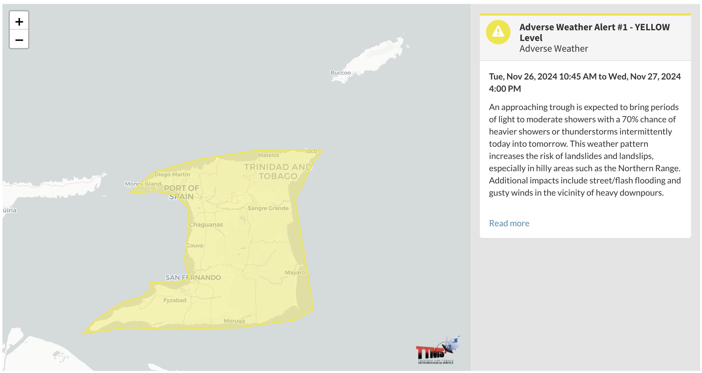 Adverse Weather Alert In Effect For Trinidad: Heavy Rainfall Forecast ...