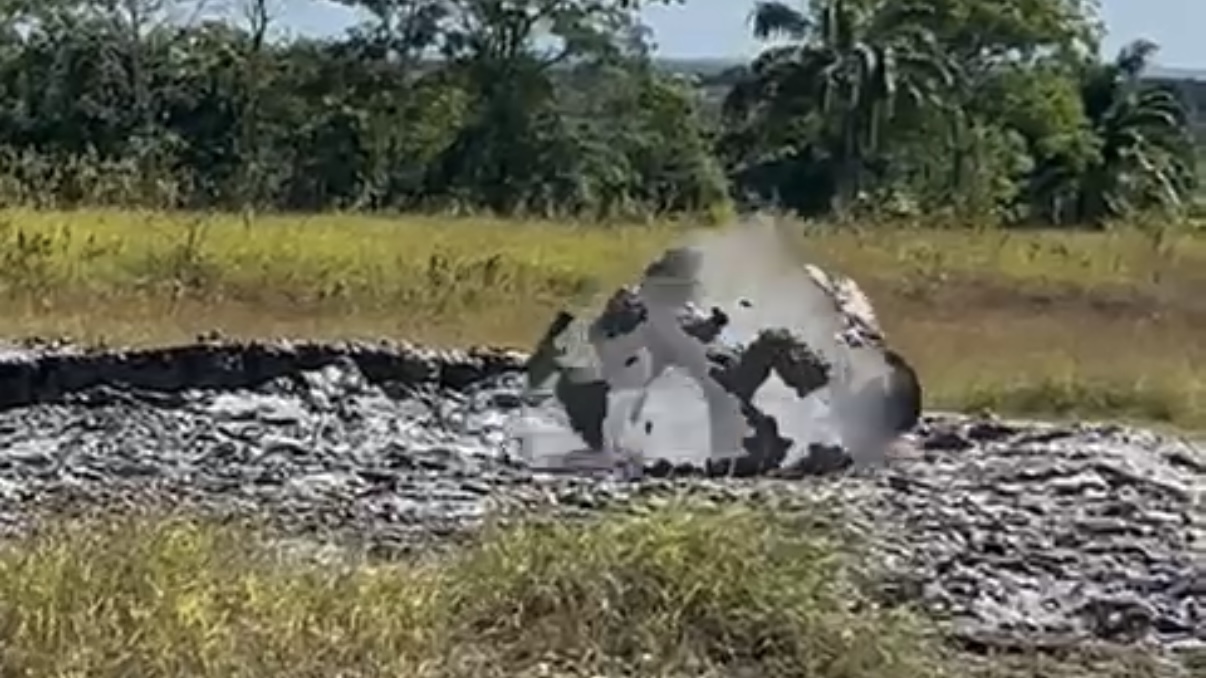 The Piparo Mud Volcano Erupts - Trinidad and Tobago Weather Center