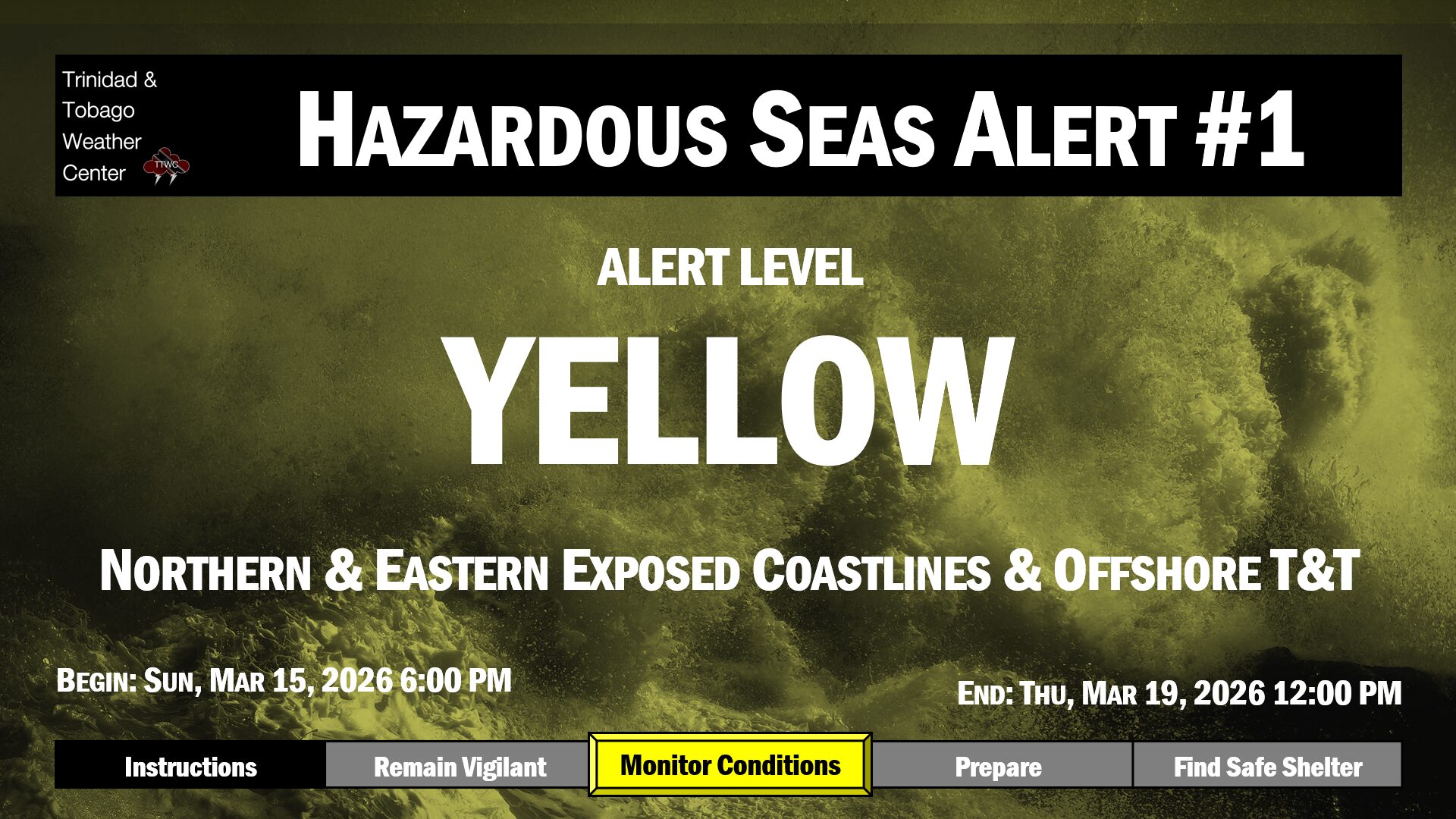 Hazardous Seas Alert Issued: Rough Seas To Return To T&T - Trinidad and ...